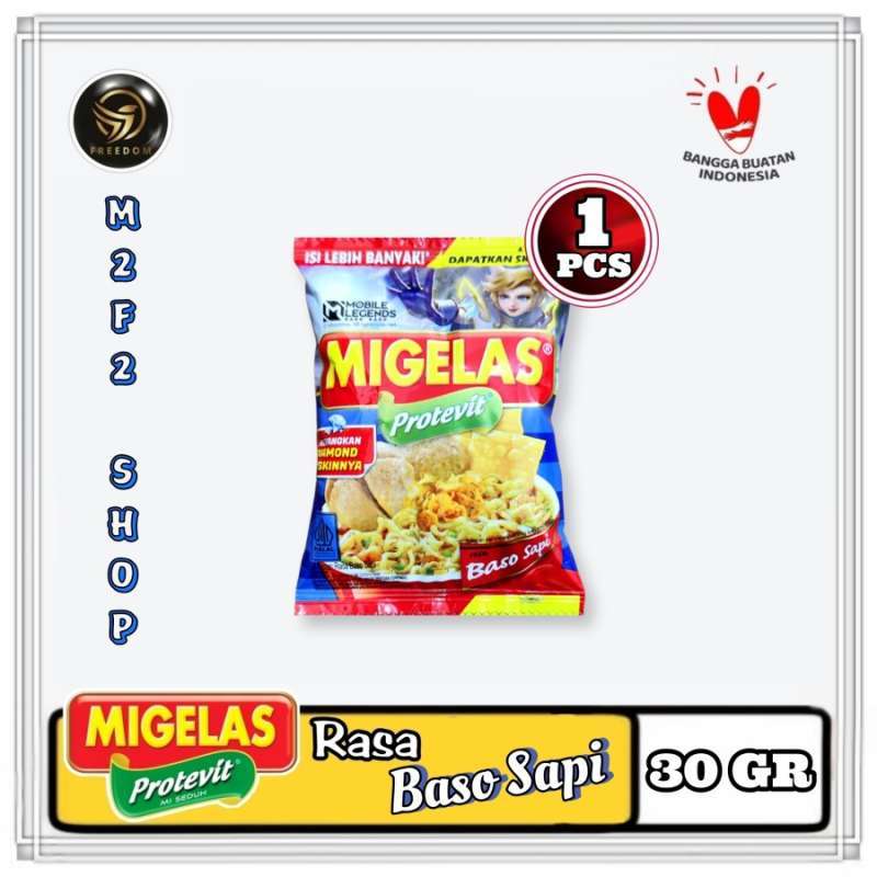 Promo Migelas Protevit Mie Gelas Seduh Kuah Rasa Baso Sapi Sachet - 30 ...
