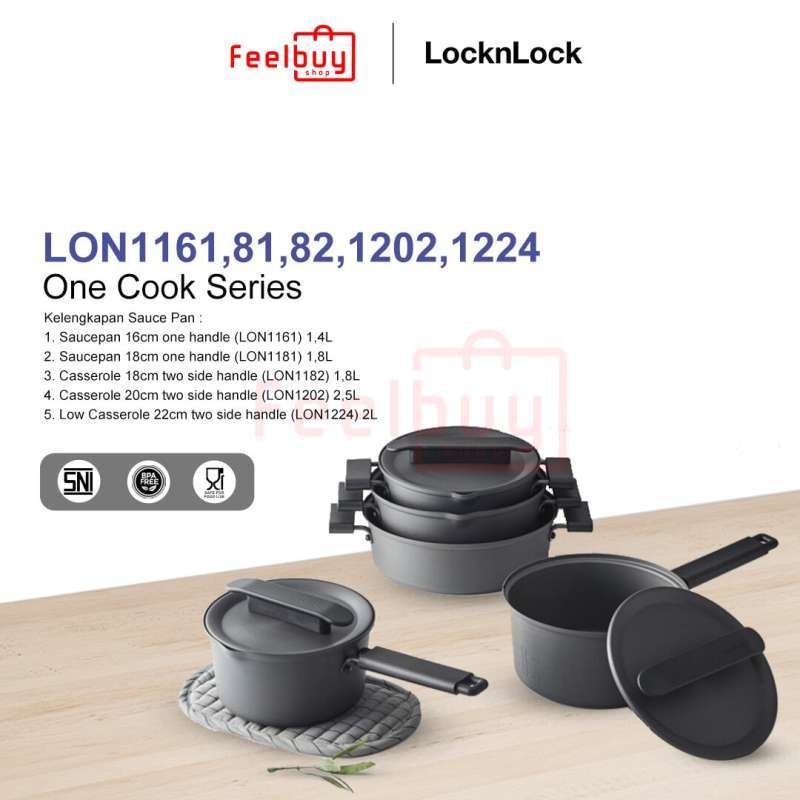 Promo Locknlock Pan Masak One Cook Series Casserole Lon1182/lon1202 ...