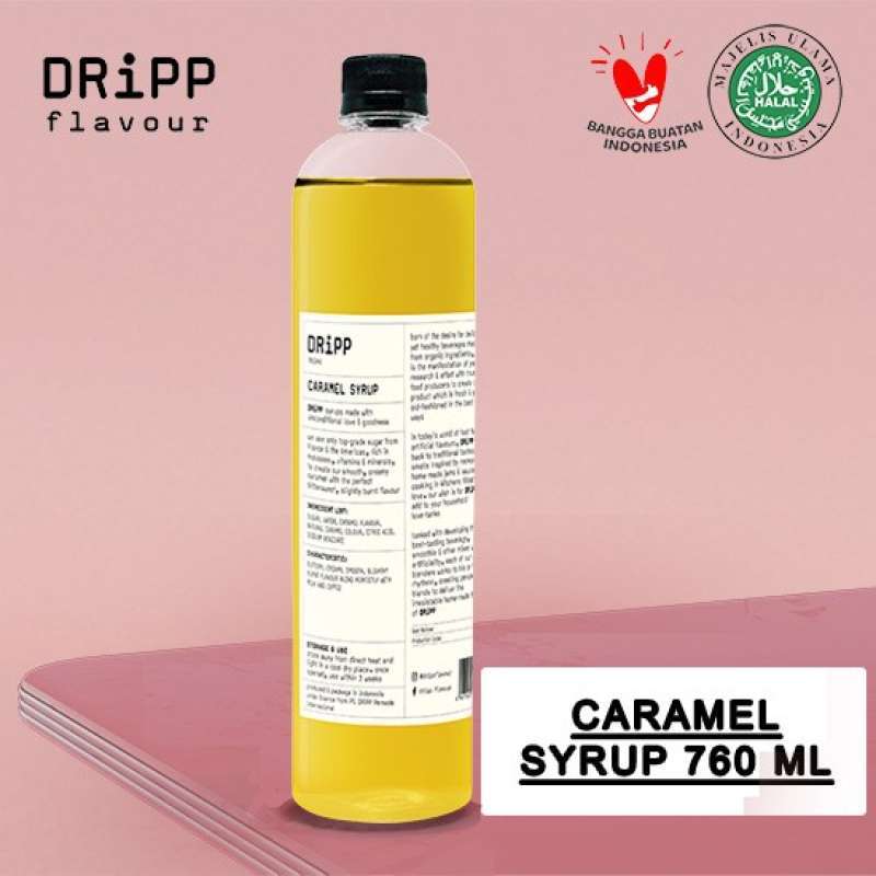 Jual Sirup Karamel DRiPP Syrup, Halal Produk Indonesia, Sirup Caramel ...
