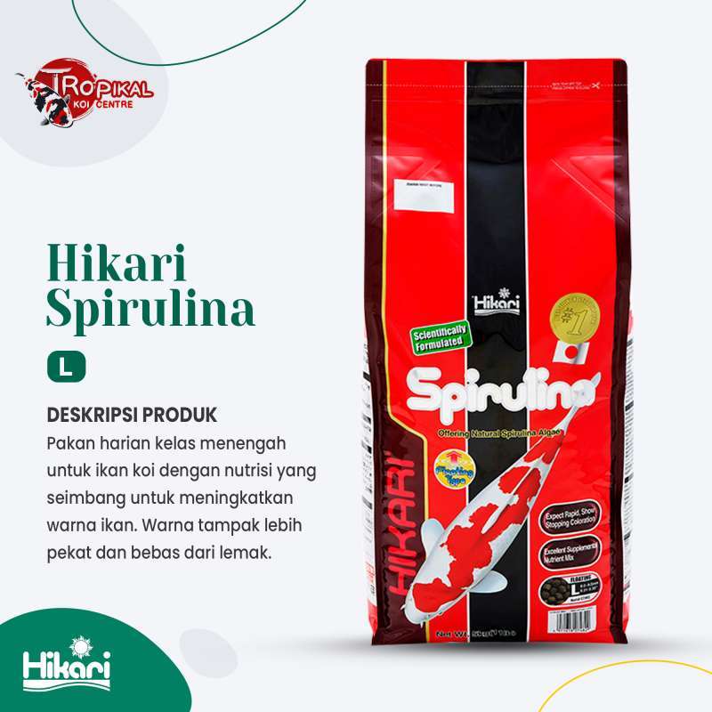 Jual TKC Saki Hikari Spirulina Koi Fish Food 5kg - Tropikal Koi di ...