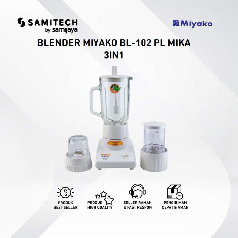 Promo Miyako Bl-102 Pl Blender Mika 3in1 Kapasitas 1liter Diskon 12% Di ...