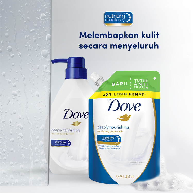 Promo Dove Deeply Nourish Body Wash [400 Ml X 2 Pcs] Diskon 39% Di ...