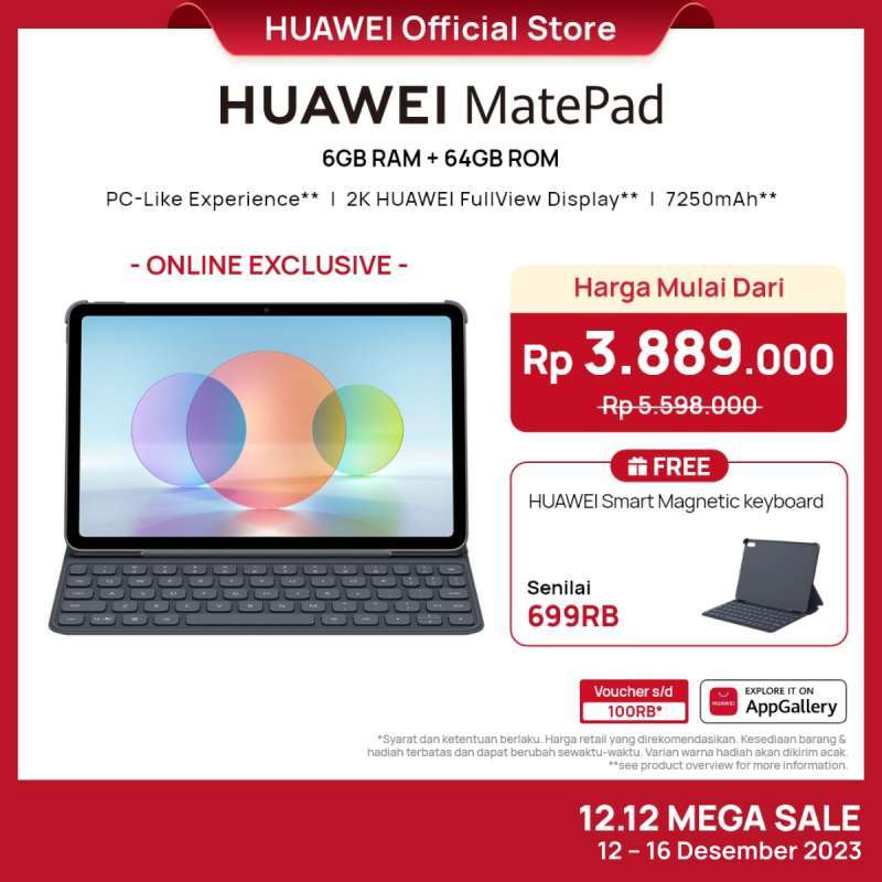 Jual HUAWEI Matepad 10.4 2022 New Edition Tablet [6+64gb] | Free ...