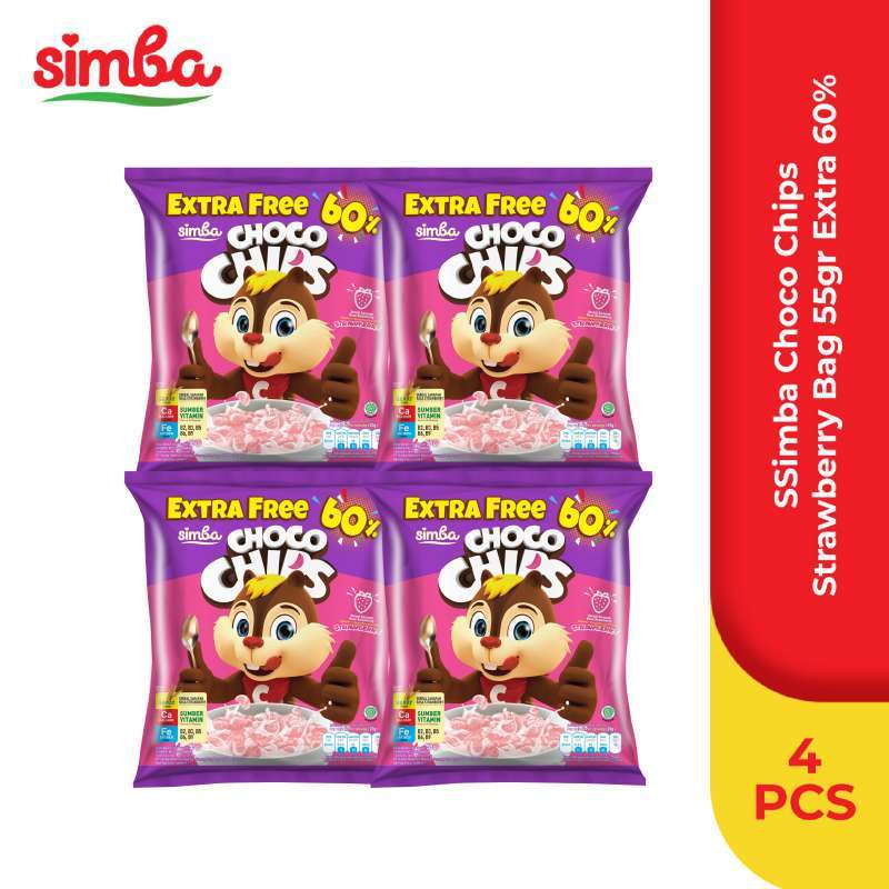Jual Simba Choco Chips Strawberry 55 Gr Termurah - Harga Grosir ...