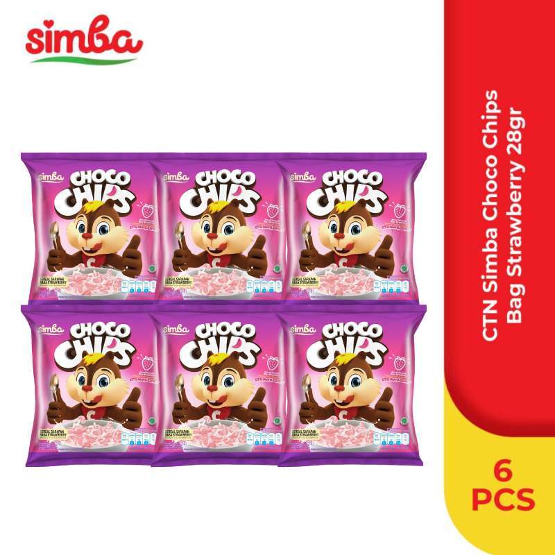 Jual Simba Choco Chips Strawberry 55 Gr Termurah - Harga Grosir ...