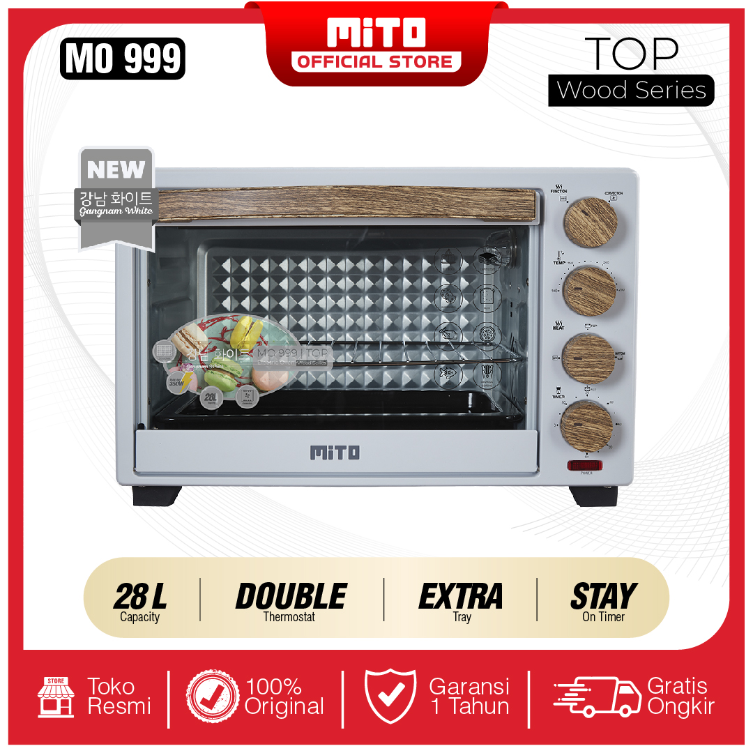 Jual Mito Electric Oven Mo999 Top Wood Series 28l - Pink Di Seller Mito ...