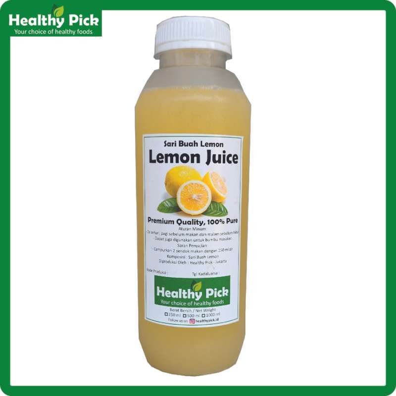 Jual Sari Lemon Asli Murni 100% Fresh Lemon Juice Jus Diet 500 ml di ...