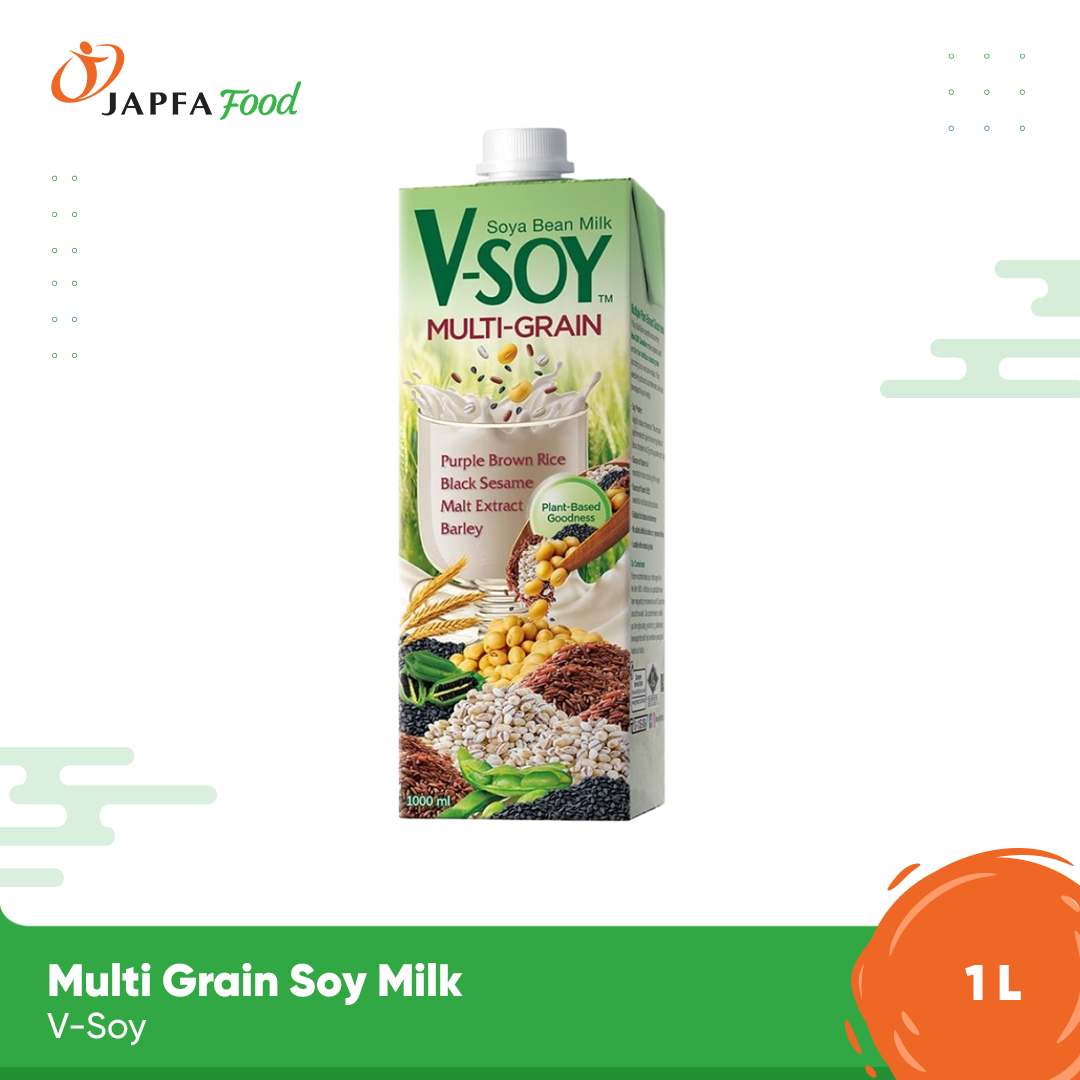 Promo V-soy Multi Grain Soy Milk / Susu Kedelai Multi Grain V-soy 1 L ...