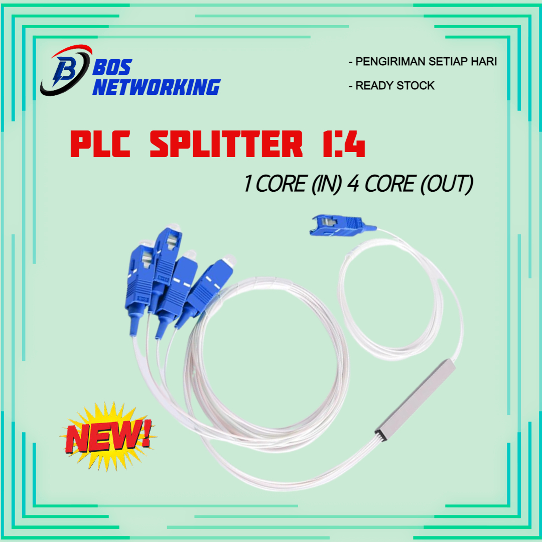 Jual PLC Fiber Optik Passive Splitter Micro 1:4 SC UPC di Seller Bos ...