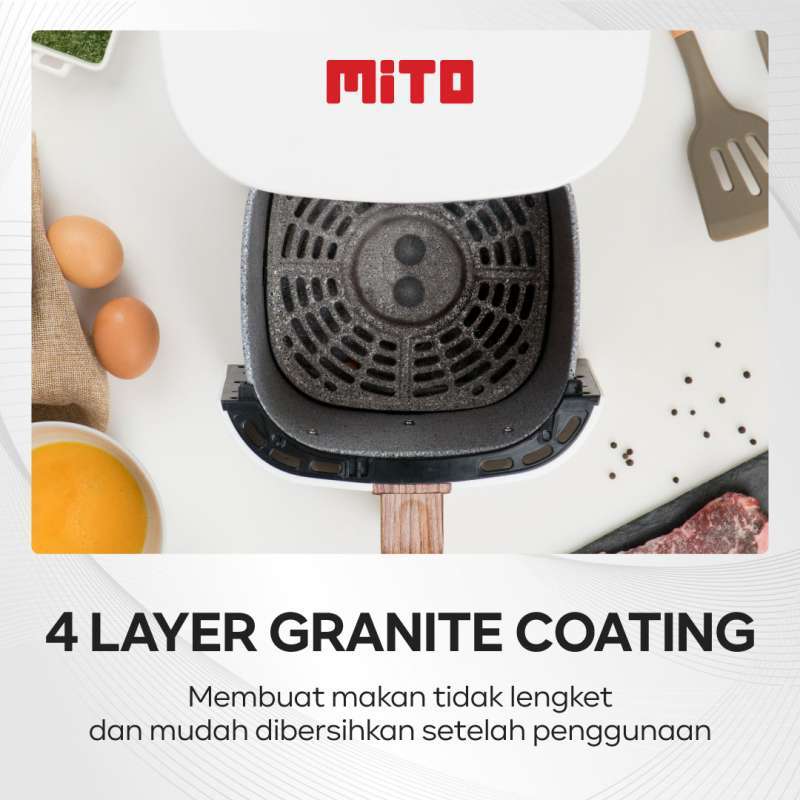Promo Mito Air Fryer Af1 V2 4l Low Watt Original - Mesin Penggoreng ...