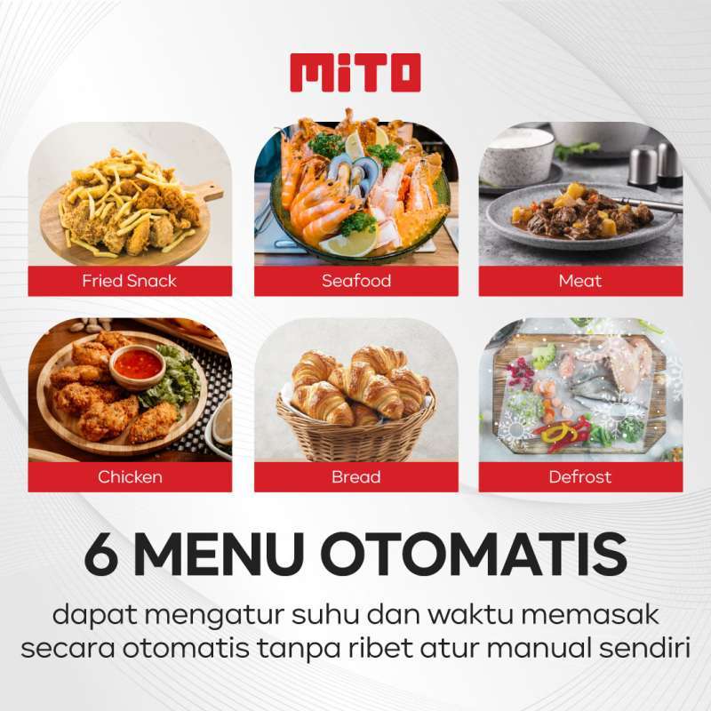 Promo Mito Air Fryer Af1 V2 4l Low Watt Original - Mesin Penggoreng ...