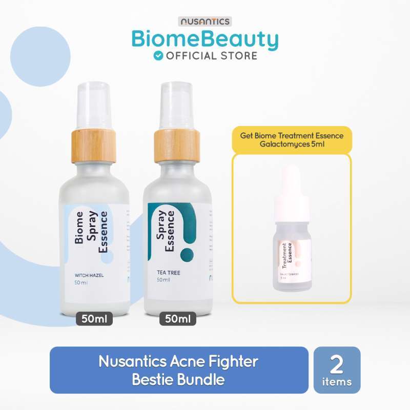 Jual Biome Beauty Acne Fighter Bestie Bundle Free Galactomyces Biome ...