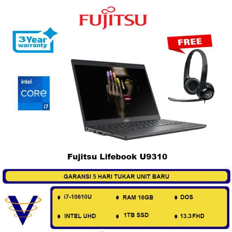 Promo Laptop Fujitsu Lifebook U9310 - I7-10610u 16gb 1tb Ssd 13.3 Dos ...