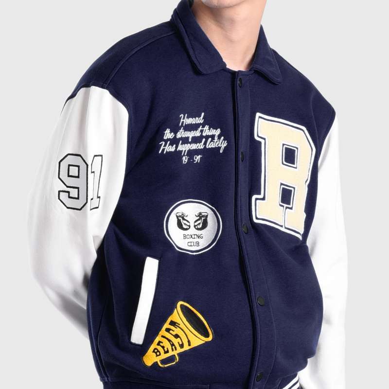 Promo Roughneck Vb008 Navy Beast Varsity Jacket Diskon 63% Di Seller ...