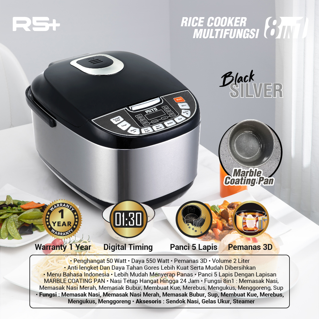 Jual Mito R5+ Digital Rice Cooker Black Silver Di Seller Mito ...