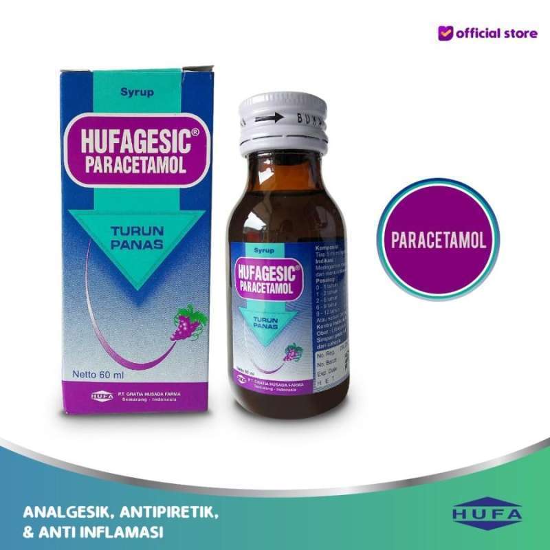Jual Hufagesic 120 - Paracetamol Obat Demam Turun Panas Sakit Kepala ...