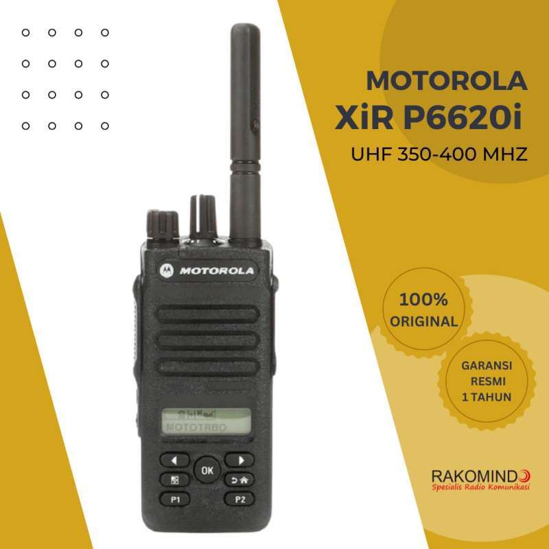 Jual Motorola Xir P6620i Uhf 350-400 Mhz Ori Dan Garansi Resmin 1 Tahun ...