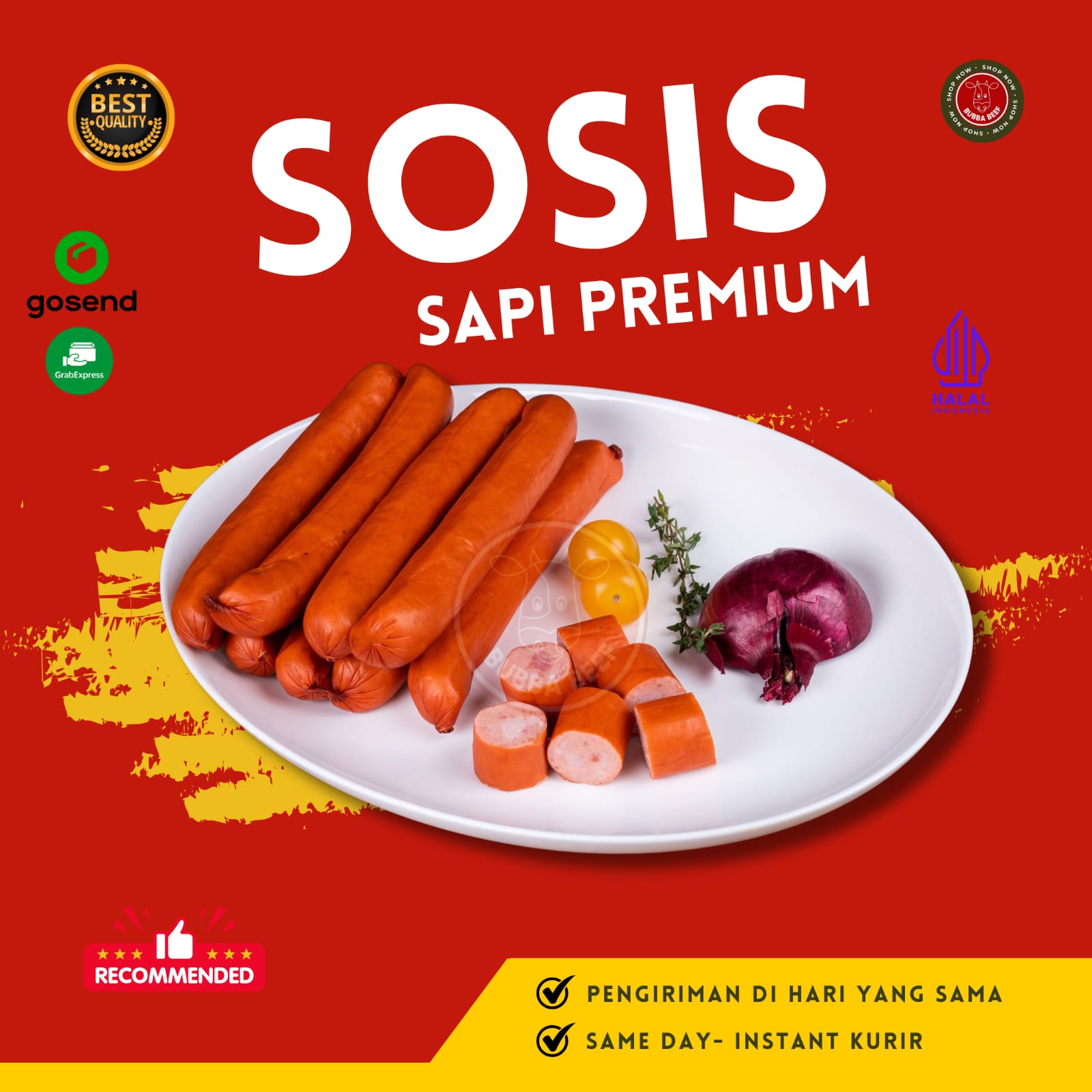 Jual Sosis Sapi One Suke | Sosis Ayam Kemasan Frozen | Sosis Sapi ...