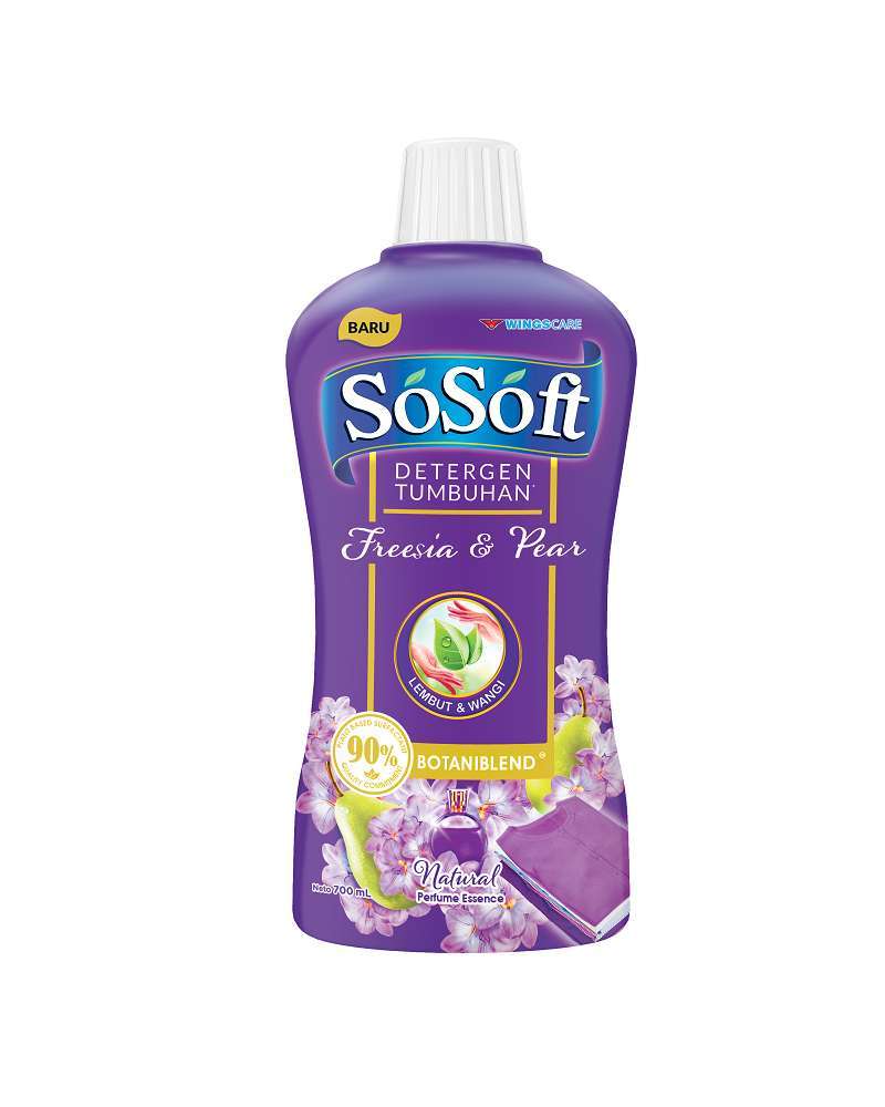 Promo Smg/jog/solo - Sosoft Deterjen Ungu Freesia Dan Pea Botol [700 Ml ...