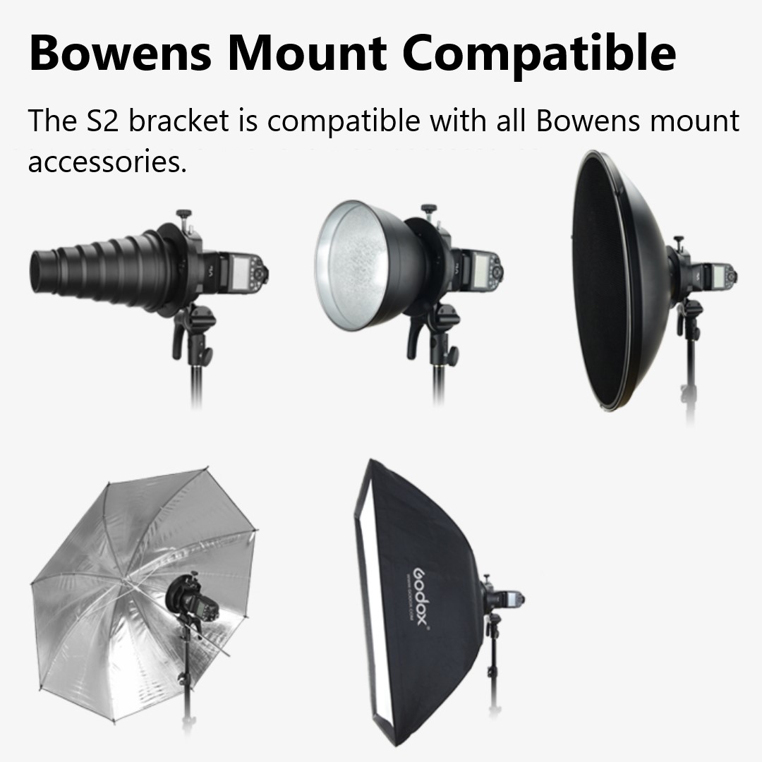 Jual Godox S2 Type Bracket Bowens Mount for Speedlite di Seller ...