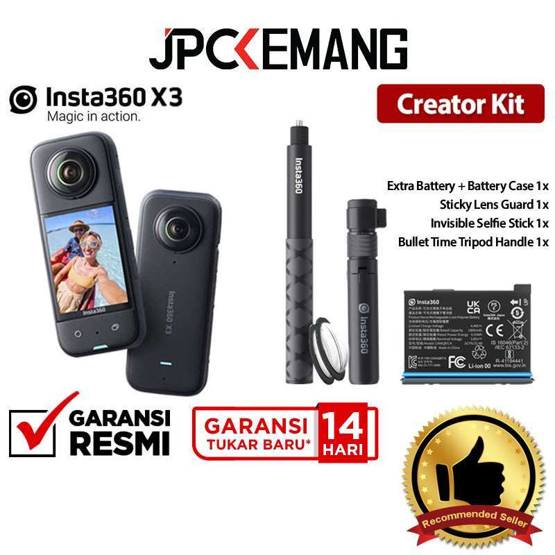Promo Jpc Kemang Insta360 One X3 Action Camera Insta 360 One X3 Garansi ...
