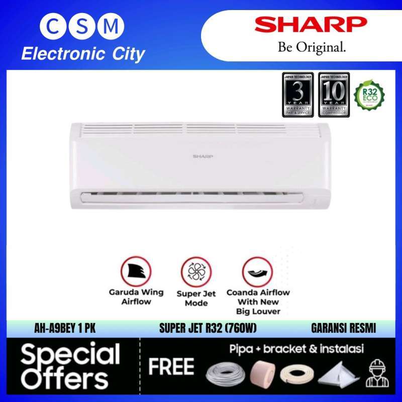 Jual Ac Sharp Ah-a9bey 1 Pk Turbo Cooling R32 (760w) [garansi Resmi] Di Seller Csm Electronic ...