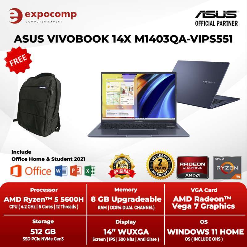 Asus Vivobook 14X M1403Qa - Harga Terbaru Juni 2024 | Blibli