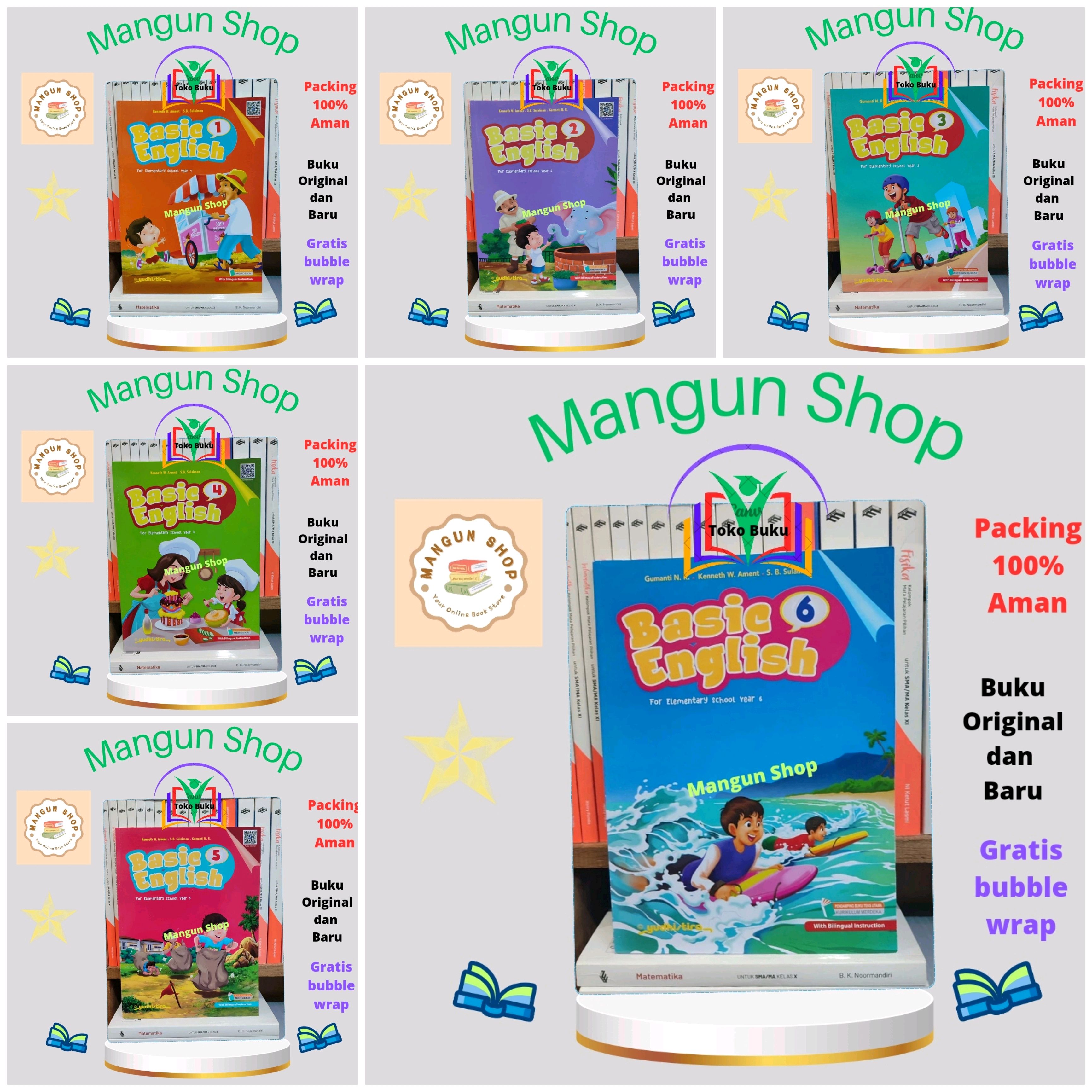 Jual Buku Basic English Kelas 1,2,3,4,5,6 SD Kurikulum Merdeka ...