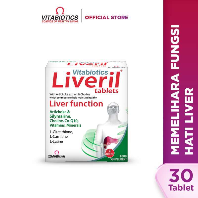 Promo Vitabiotics Liveril 30 Tablet - Memelihara Fungsi Hati Liver ...