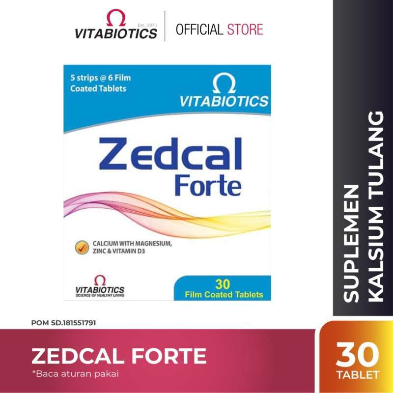 Promo Vitabiotics Zedcal Forte 30 Tablet - Menjaga Kesehatan Tulang ...