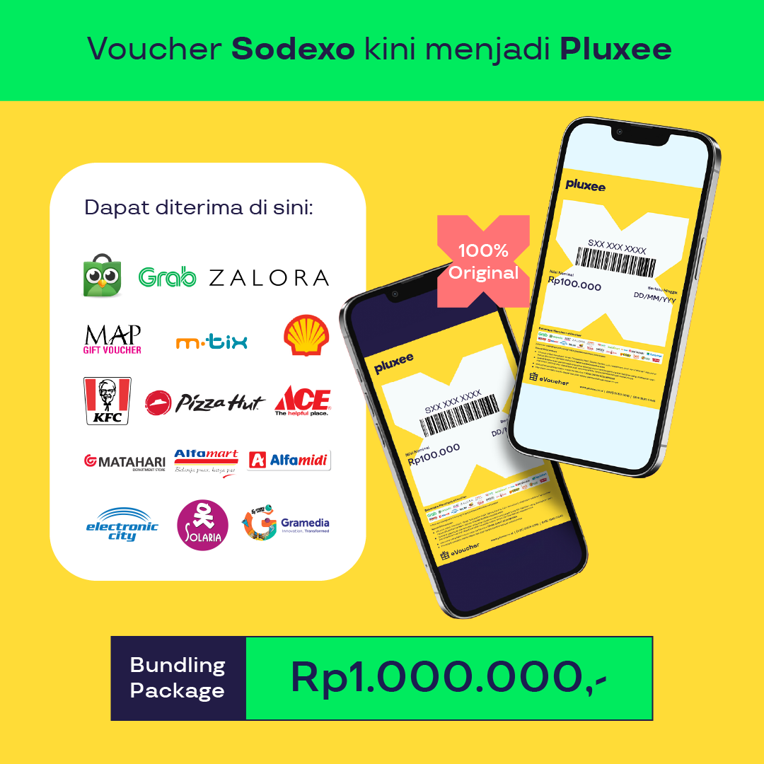 Jual Bundling Package Voucher Sodexo Epass Nominal Rp100.000 Dengan ...
