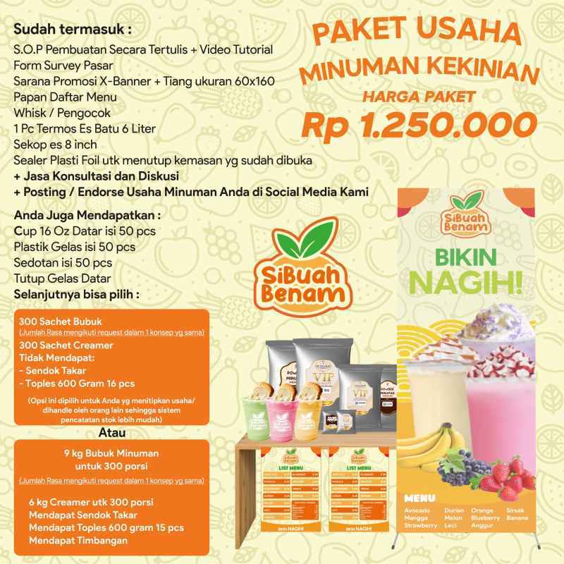 Jual Paket Usaha Minuman Paket Bahan Tanpa Booth Es Celup Si Coklat ...