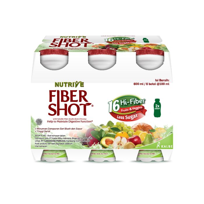 Promo Nutrive Fibershot [kemasan Banded/ 6 X 100 Ml] Diskon 11% Di ...