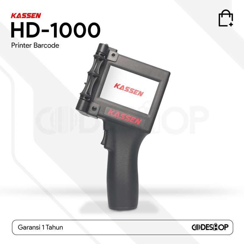 Jual Kassen Hd1000 Printer Barcode Portable Handheld Inkjet Printer Usb ...