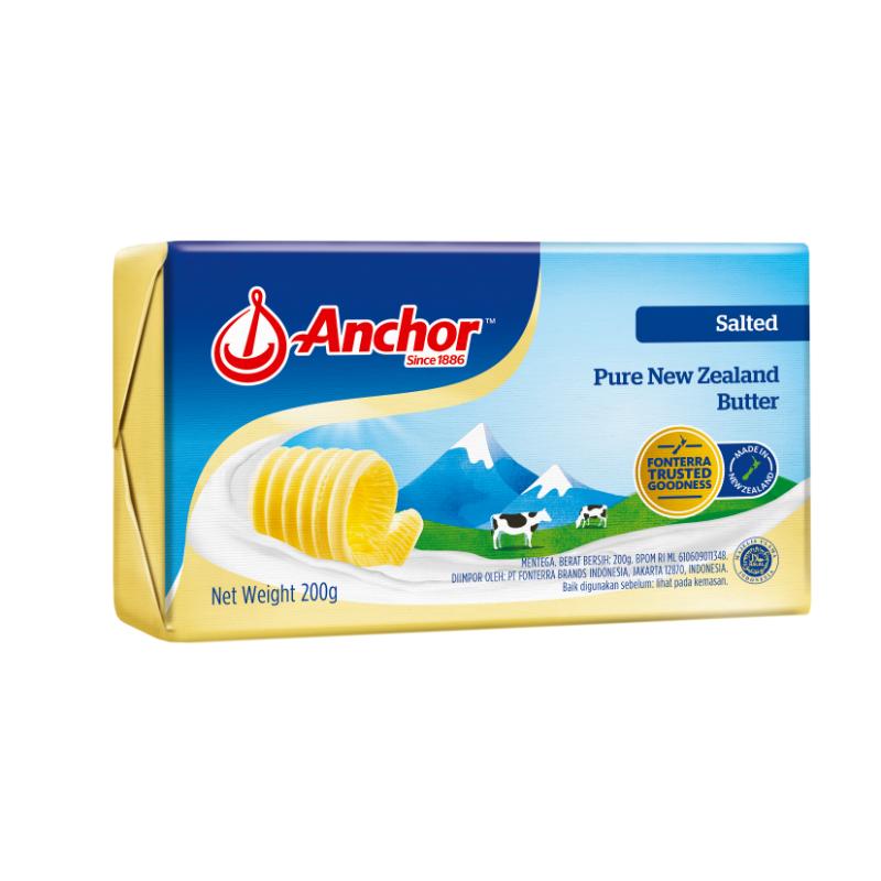 Jual Anchor Butter Salted 200 Gr Halal Di Seller Anchor Dairy - Gudang ...
