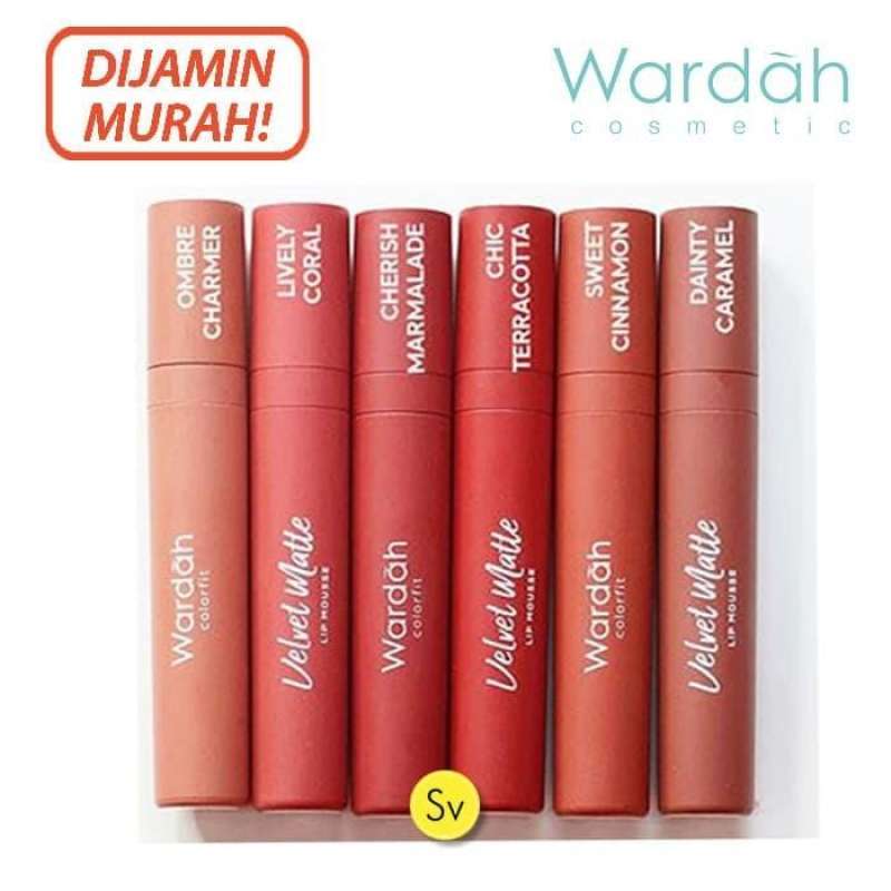 Promo Wardah Colorfit Velvet Earthy Collection Matte Lip Mousse Diskon ...