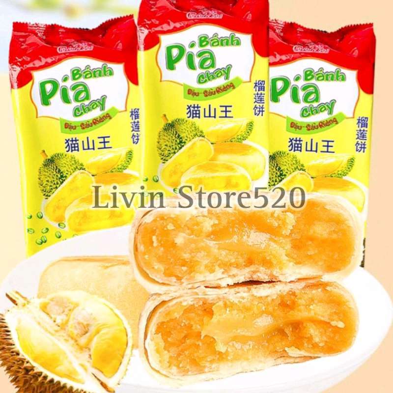 Jual Pia Durian Vietnam Banh Pia Chay Enak Gurih Wangi Halal 100% ...