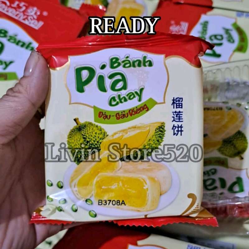 Jual Pia Durian Vietnam Banh Pia Chay Enak Gurih Wangi Halal 100% ...
