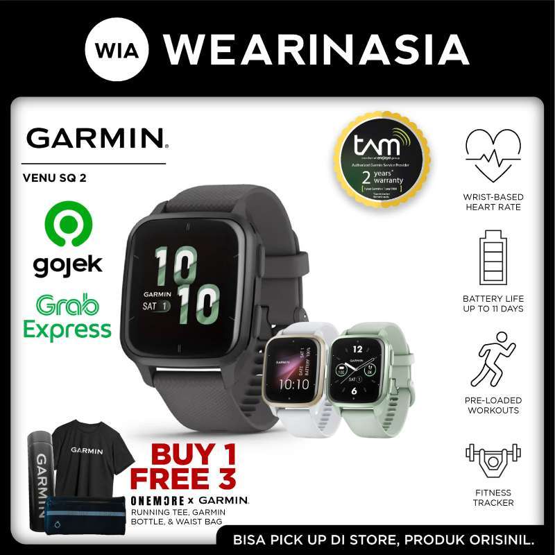 Jual Garmin Venu Sq 2 / Venu Square 2 - Garansi Resmi Tam 2 Tahun Di ...