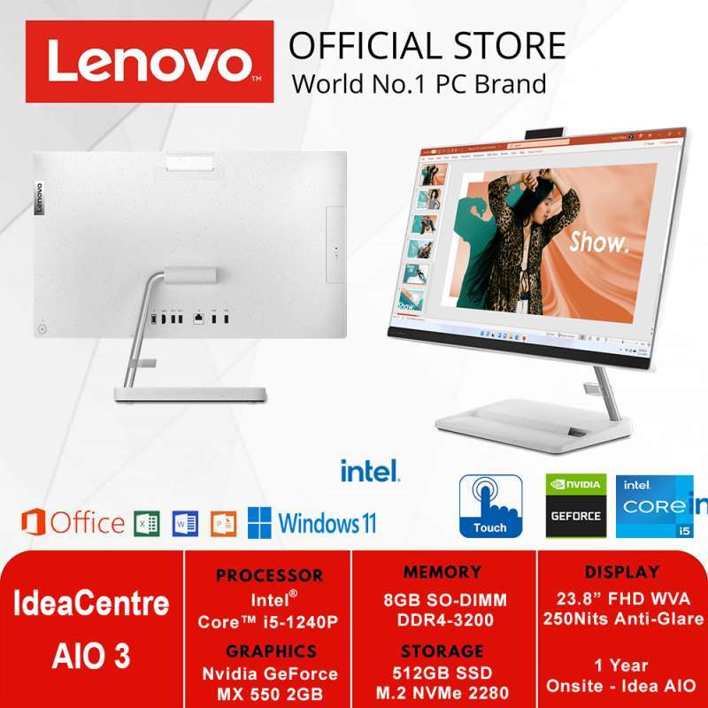 Jual Lenovo Pc Aio Ideacentre All In One Iap Rid White Core I P Di Seller Lenovo