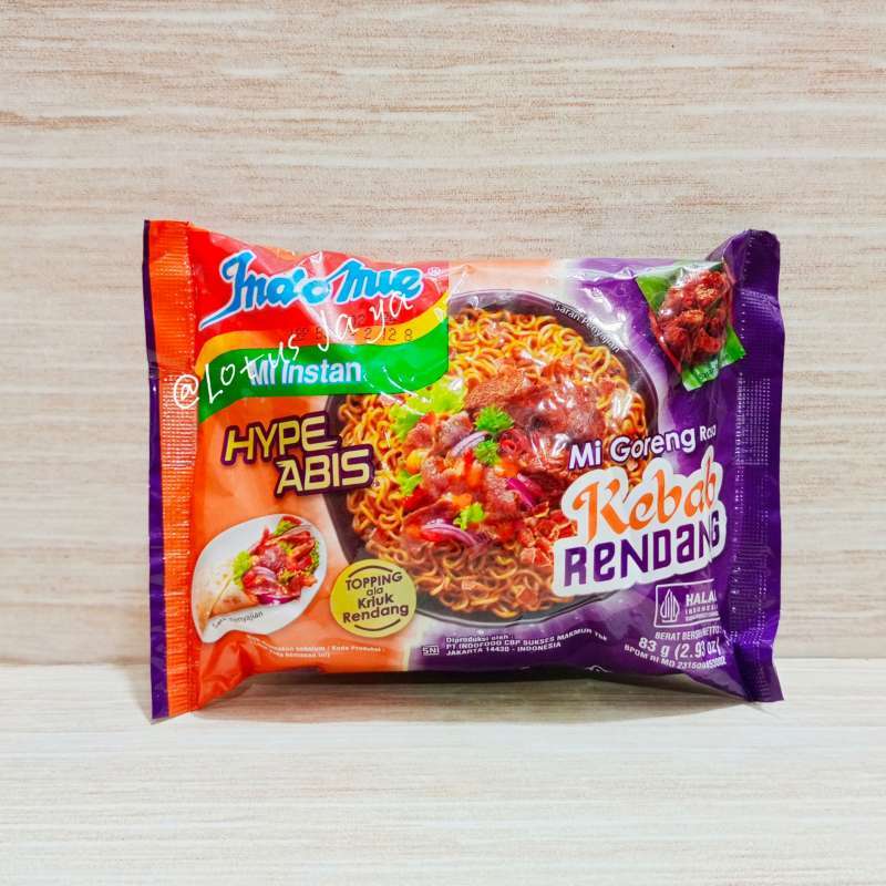 Jual Indomie Goreng Kebab Rendang Hype Abis 83gr di Seller Lotus_Jaya ...