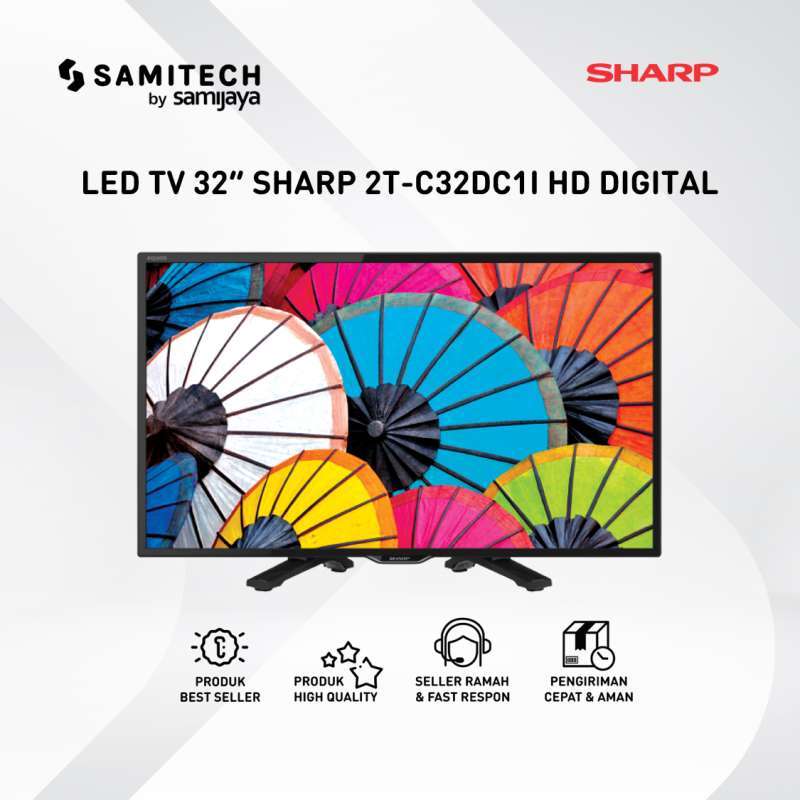 Promo Sharp 2t-c32dc1i Led Tv 32 Inch Hd Digital Diskon 21% Di Seller ...
