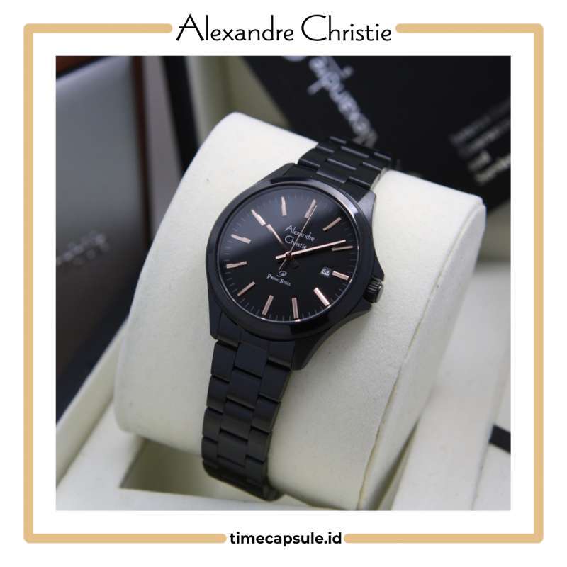 Jual Jam Tangan Wanita Alexandre Christie Original Ac 1026 Ld - Black Index Rg Di Seller Jam ...