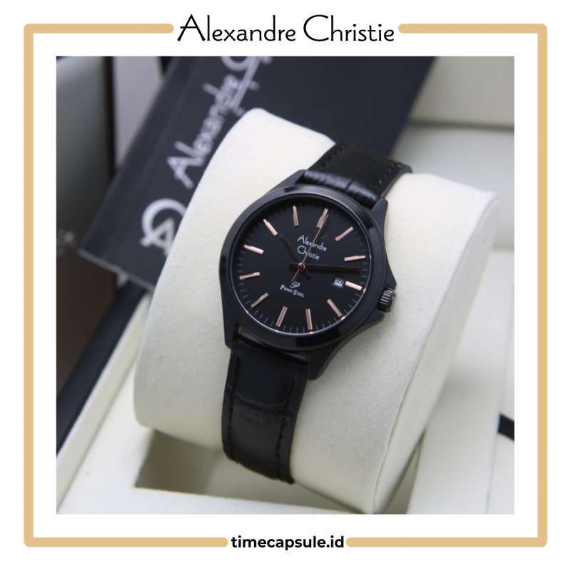 Jual Jam Tangan Wanita Alexandre Christie Original Ac 1026 Ld - Black ...