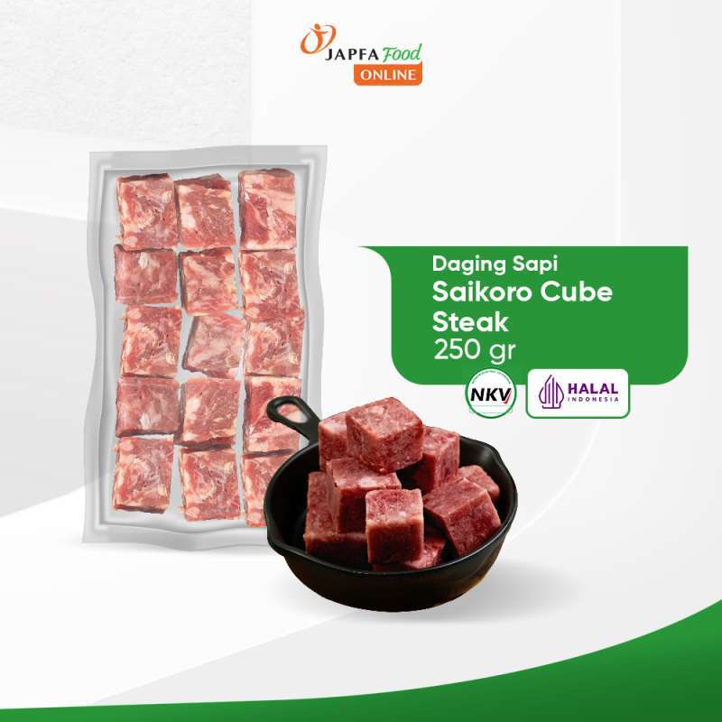 Promo Saikoro Beef Cube Steak 250 Gr Diskon 17% Di Seller Japfa Food ...