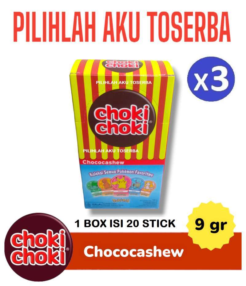 Promo Choki Choki Choco Cashew - 1 Box Isi 20 ( Harga 3 Box ) Diskon 5% ...