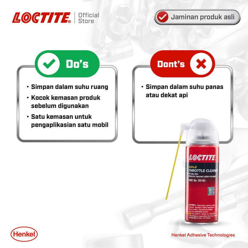 Jual Henkel Loctite Sf 7110 Gold Throttle Cleaner 250 Ml Di Seller Loctite Indo Official Store ...
