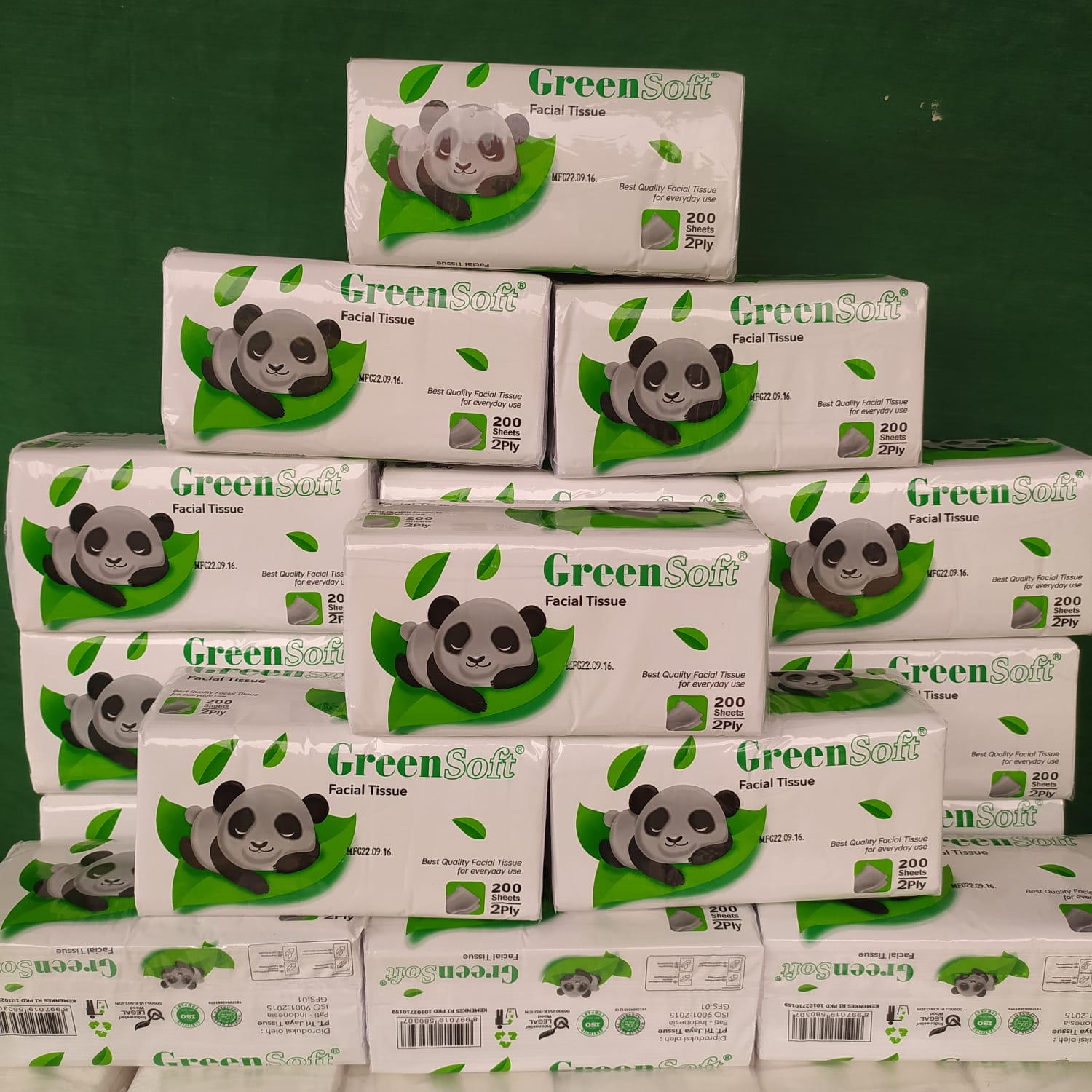Jual Paket 10 Pcs Tisu Green Soft 200 Sheets Tisue Tissue Green Soft Di ...