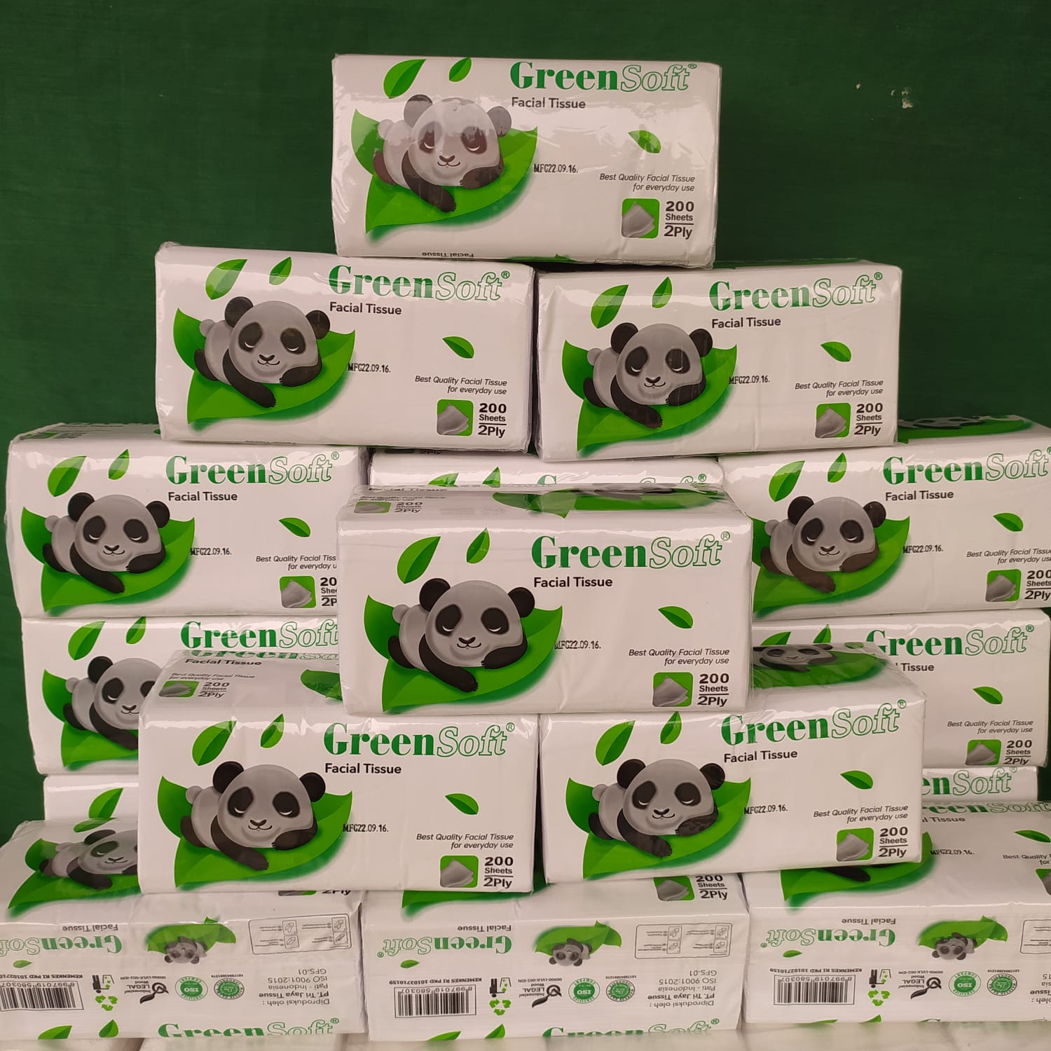 Jual Paket 10 Pcs Tisu Green Soft 200 Sheets Tisue Tissue Green Soft Di ...