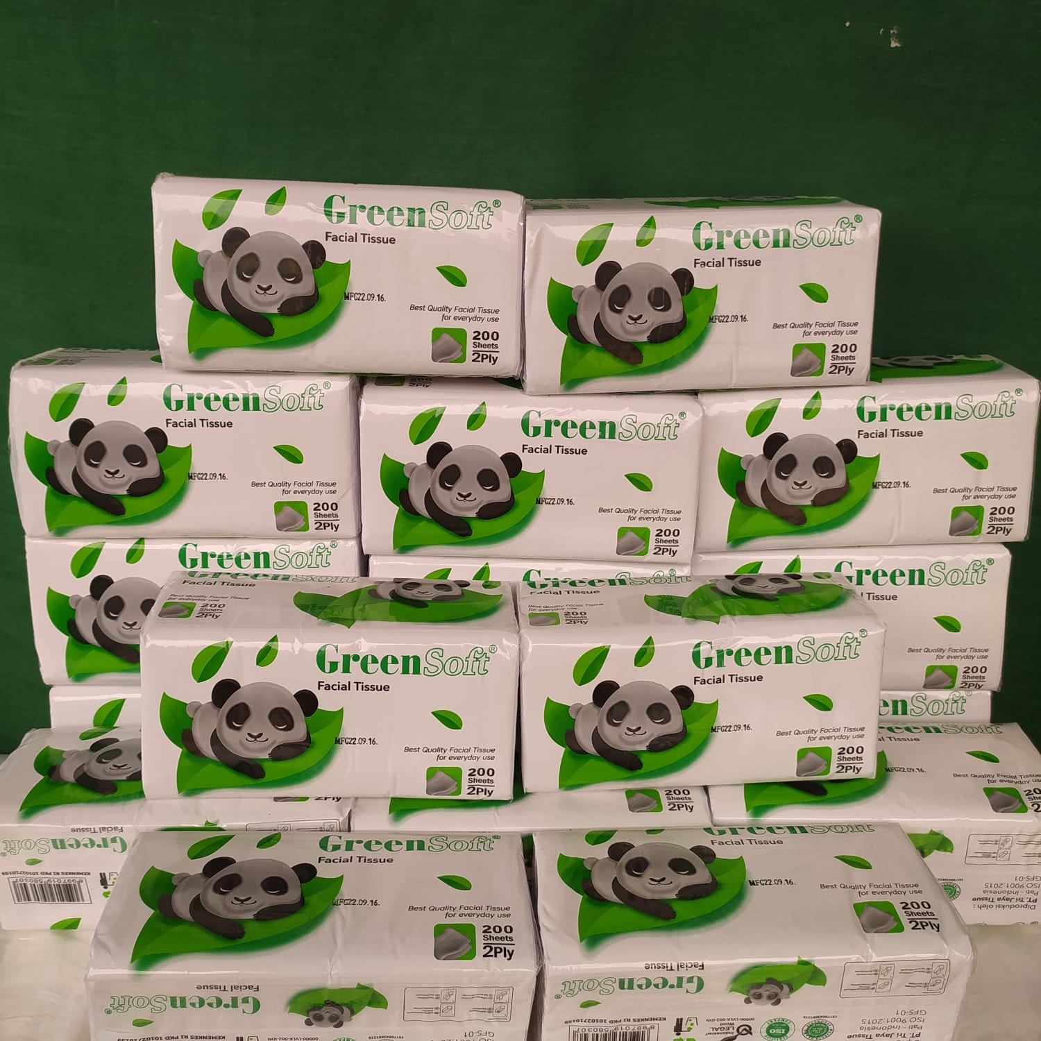 Jual Paket 10 Pcs Tisu Green Soft 200 Sheets Tisue Tissue Green Soft Di ...